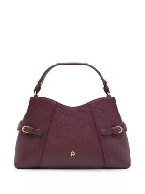 AIGNER Medium Cavallo Buckle-detail Leather Tote Bag