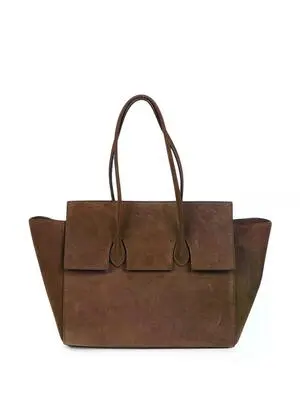 ROUNN Felice Flap 31 Leather Tote Bag - Brown