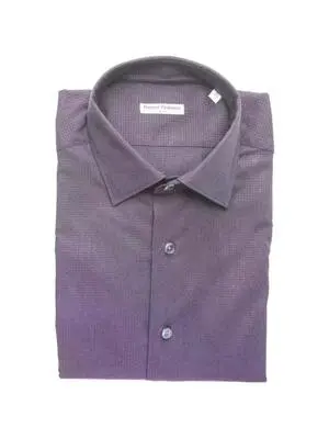 ROBERT FRIEDMAN Textured-weave Slim-fit Shirt - Purple