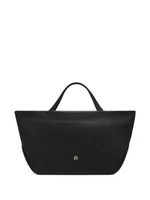 AIGNER Large Paola Leather Tote Bag - Black