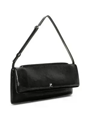 COURREGES Small Cuff Naplack Leather Shoulder Bag
