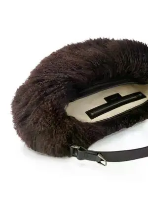LEMAIRE Quiver Clip Bag In Mongolian Lambskin