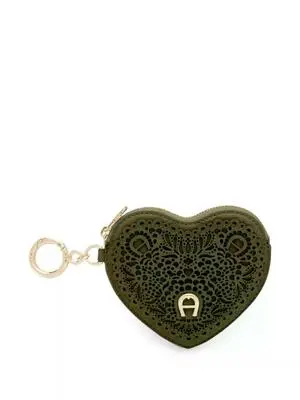 AIGNER Laser-cut Heart-shaped Coin Purse