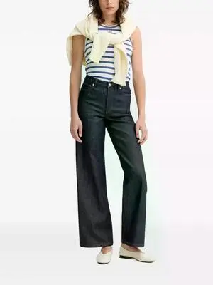 Munthe Tezza Striped Embroidered Tank Top