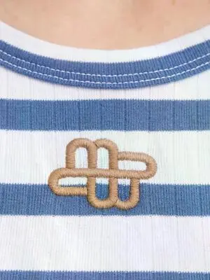 Munthe Tezza Striped Embroidered Tank Top