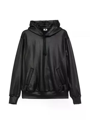 Comme Des Garçons Coated Drawstring Hoodie