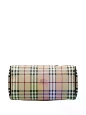 Burberry 2000-2017 Haymarket Check Coated Canvas Boston Bag