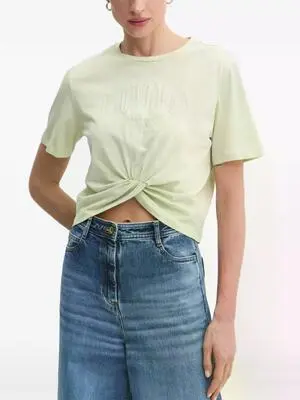 Liu Jo Embroidered Twist T-shirt - Green