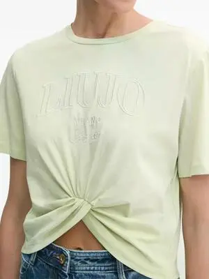 Liu Jo Embroidered Twist T-shirt - Green