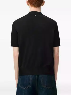 AMI Paris Knit Short-sleeve Polo Shirt