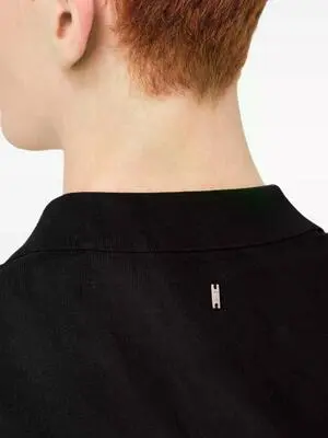 AMI Paris Knit Short-sleeve Polo Shirt