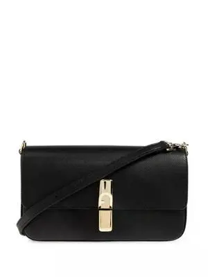 Furla S Iride Grained-leather Crossbody Bag - Black