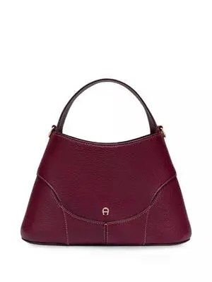 AIGNER Medium Hazel Grained-leather Tote Bag - Red