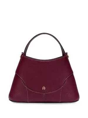 AIGNER Medium Hazel Grained-leather Tote Bag