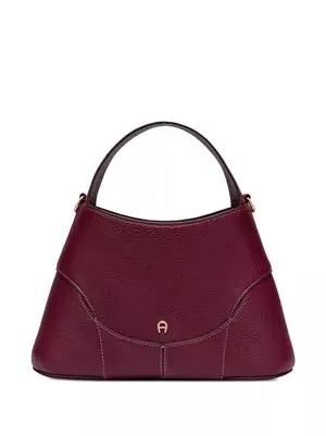 AIGNER Medium Hazel Grained-leather Tote Bag - Red