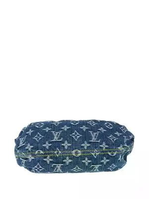 LOUIS VUITTON 2005 Monogram Denim Pleaty Tote Bag