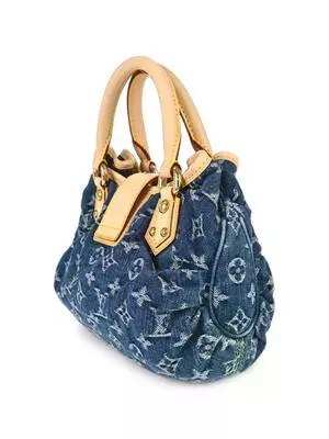 LOUIS VUITTON 2005 Monogram Denim Pleaty Tote Bag