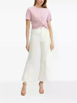 Liu Jo Twisted Embroidered T-shirt - Pink