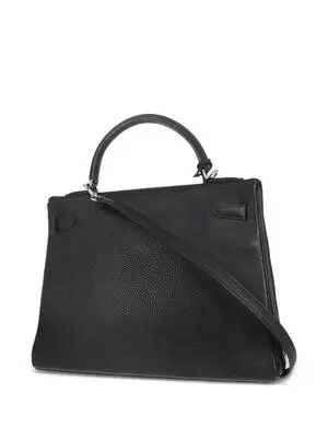 Hermès 2004 32 Kelly Retourne Tote Bag - Black