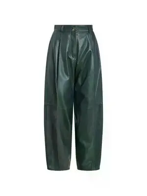 YVES SALOMON Leather Balloon Trousers