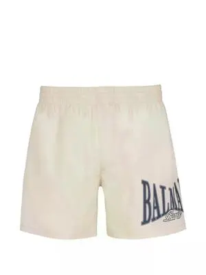 Balmain Printed Swim Shorts - Neutrals