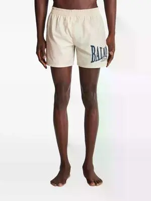 Balmain Printed Swim Shorts