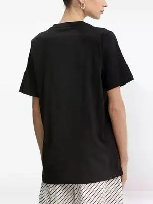 Liu Jo Logo-embroidered T-shirt - Black