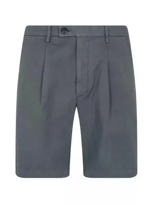 MICHAEL COAL Pleated Bermuda Shorts - Grey