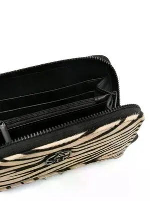 Ash Zebra-print Studded Wallet