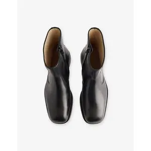 LEMAIRE Zipped Leather Ankle Boots