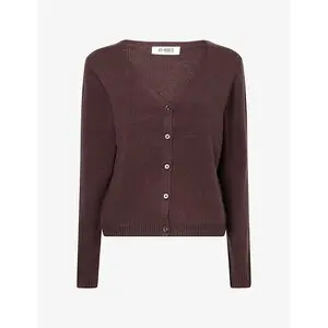 4TH & RECKLESS Candide Double-layered Knitted Cardigan - Choc