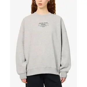 ANINE BING Miles Relaxed-fit Cotton-blend Sweatshirt