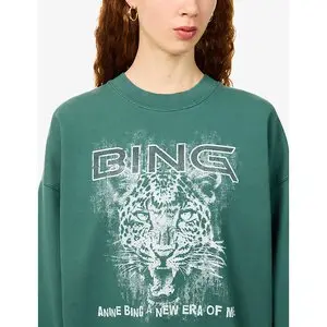 ANINE BING Miles Relaxed-fit Cotton-jersey Sweatshirt