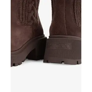 JIMMY CHOO Tamia Flat Chelsea Suede Boots