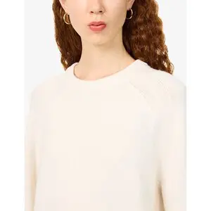 Paige Zaire Ribbed-trim Wool-blend Jumper