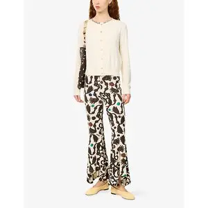 SIEDRES Jeslynn Flared-leg Stretch-jersey Trousers