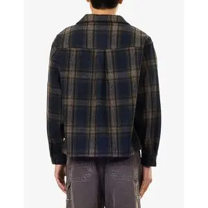 HONOR THE GIFT Plaid Wool-blend Flannel Overshirt