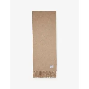 THE INOUE BROTHERS Fringed Alpaca-blend Wool Scarf - Beige