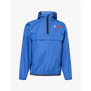 Play Comme Des Garcon Comme Des Garçons Play X K-way Shell Windbreaker Jacket - Blue