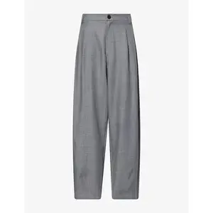DARKPARK Phebe Wide-leg Cotton Trousers - Grey