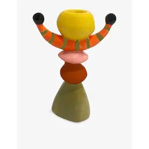 LAETITIA ROUGET X Pangea Croissant Earthenware Candleholder - Multi