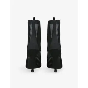 AZZEDINE ALAIA Semi-sheer Mesh Heeled Ankle Boots