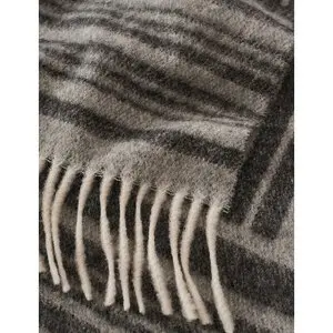 JOSEPH Ayla Grid-pattern Wool And Cashmere Scarf