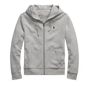 Polo Ralph Lauren Long-sleeve Knit Full-zip Hooded Sweatshirt 'light Sport Heather - Grey