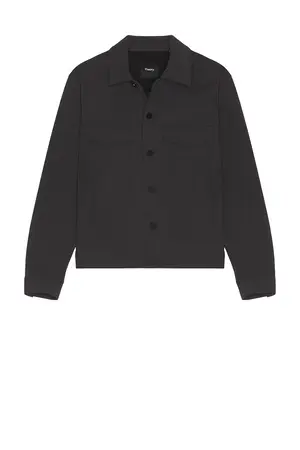 Theory River Neoteric Twill Jacket - Phantom Grey