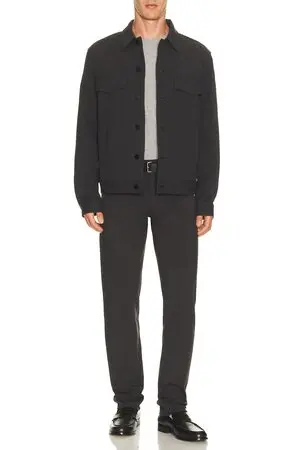 Theory River Neoteric Twill Jacket In Grey