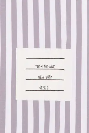 Thom Browne Straight Fit Wide University Shirt - Medium Grey
