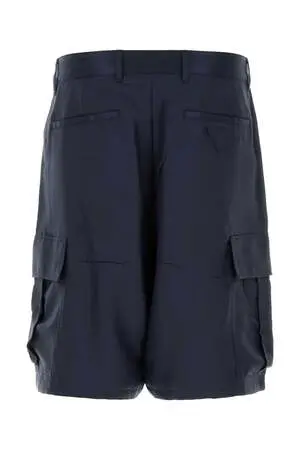 Prada Dark Silk Bermuda Shorts