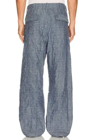 KARDO Abeer Pant In Green - Chambray