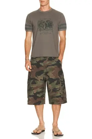 PALMES Mermaid Ringer Tee Shirt In Grey